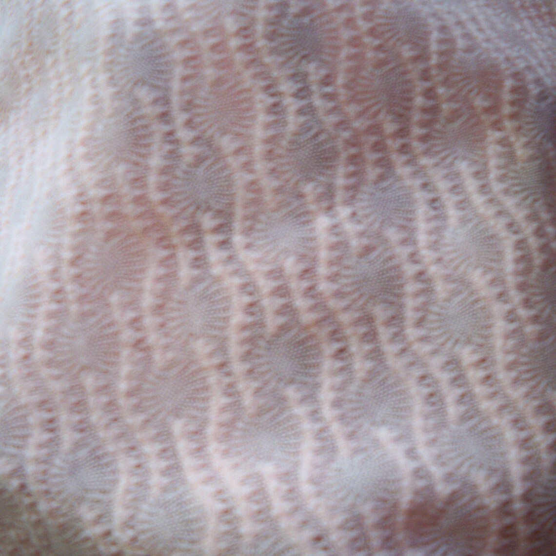 Peach Colored Knit With a Wavy Raised Pattern 4 Yards Long by 42" Wide ...