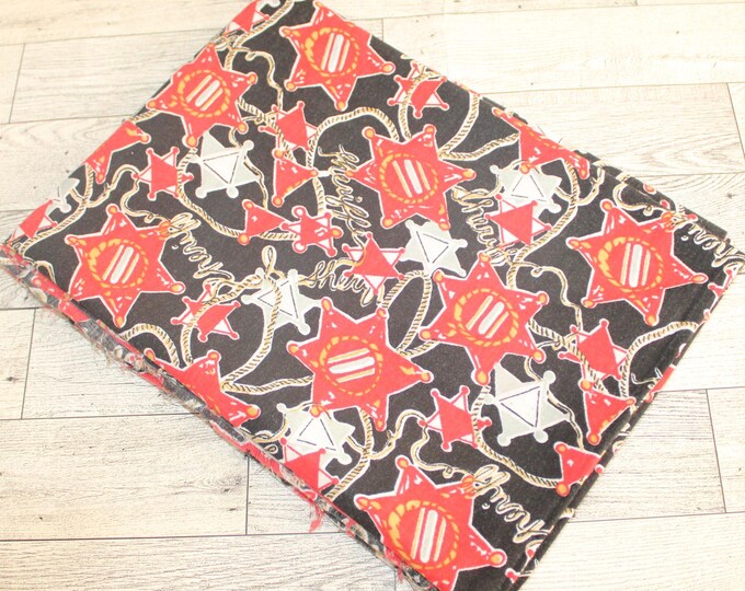 Cute Fabric With Sheriff's Badges and Rope 1 3/4 Yard - Etsy