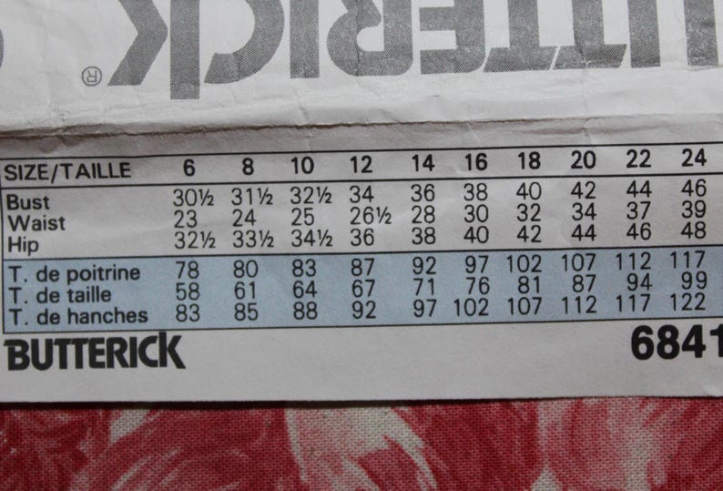 Uncut Butterick 6841 Misses'/miss Petite Pants Size 12, 14, 16 Fast ...