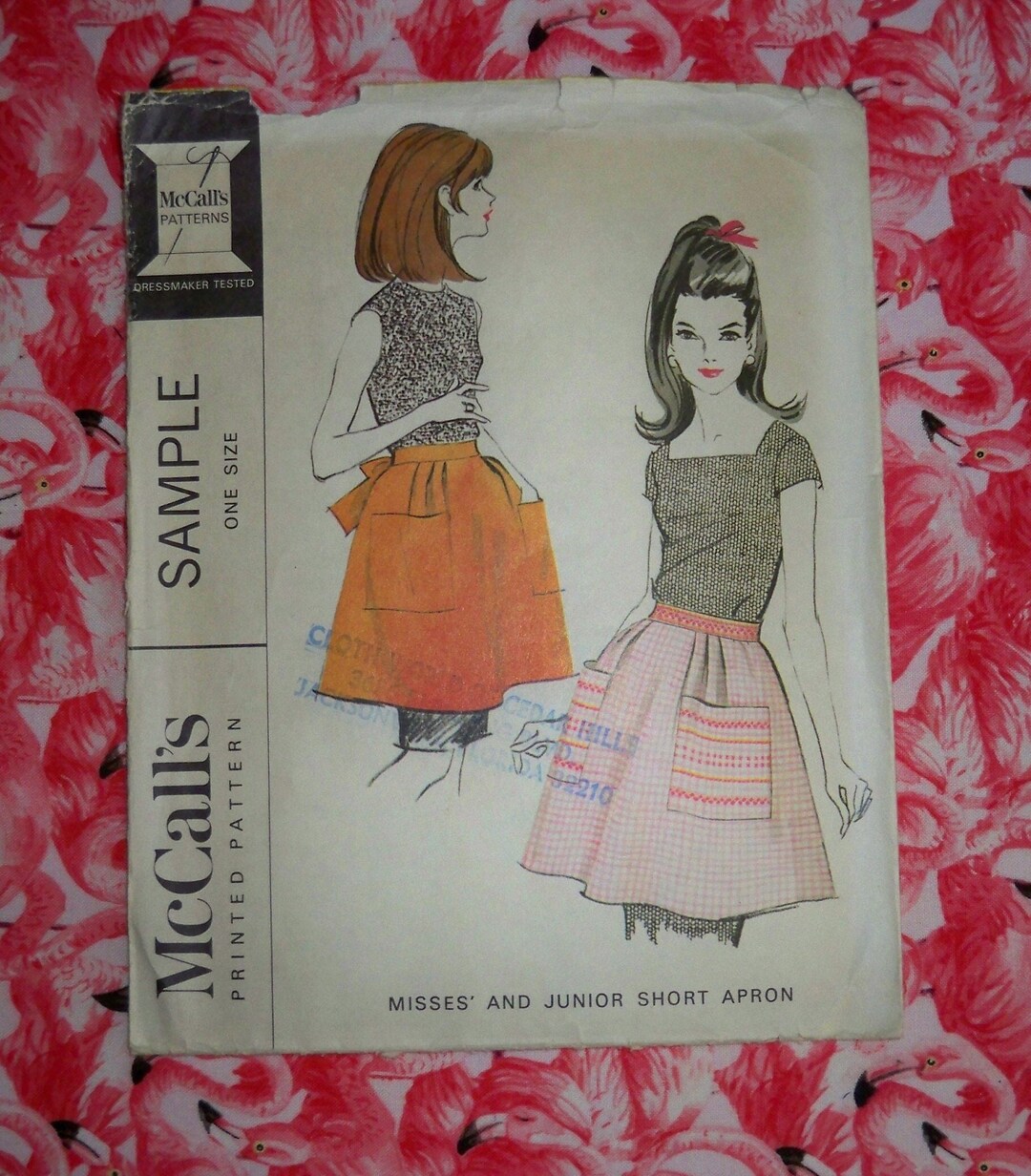 Vintage Mccall's Sample Apron Pattern 1966 - Etsy