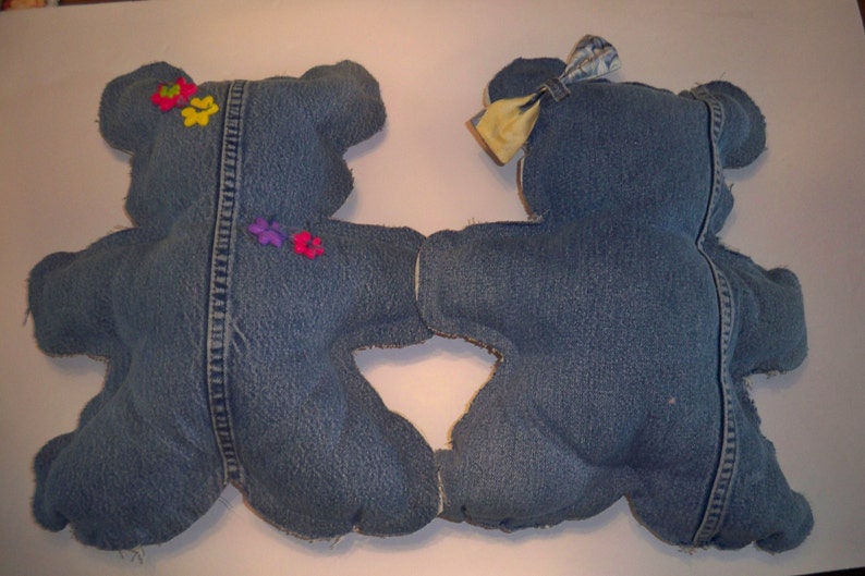 Upcycled Denim Teddy Bears Camo Chenille Wranglers, Jeans - Etsy