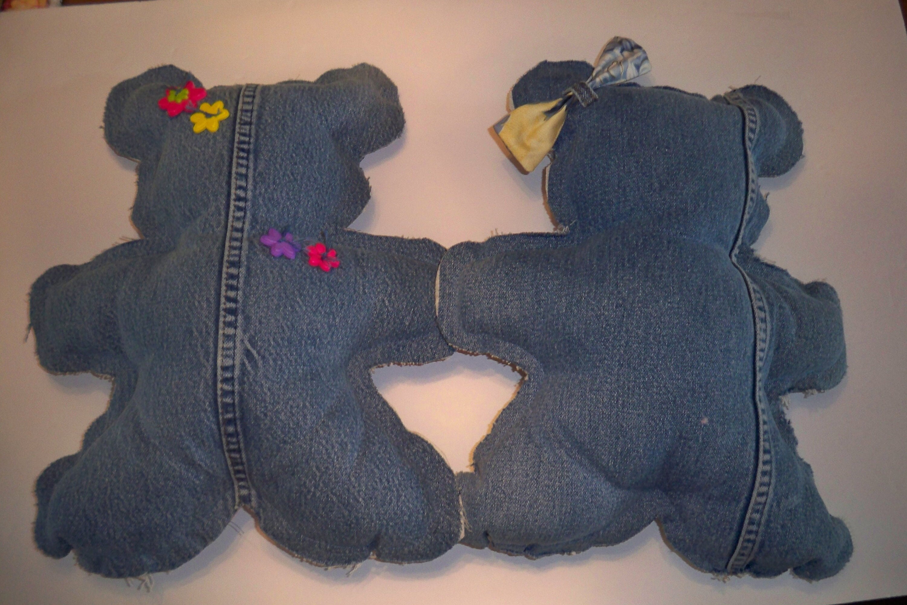 Upcycled Denim Teddy Bears Camo Chenille Wranglers, Jeans - Etsy