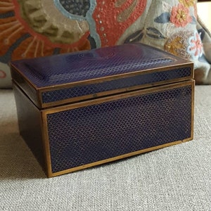 Fishscale Chinese Cloisonne Box - Etsy UK