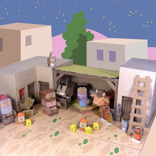 Bible Miniworld Paper Toys - Etsy