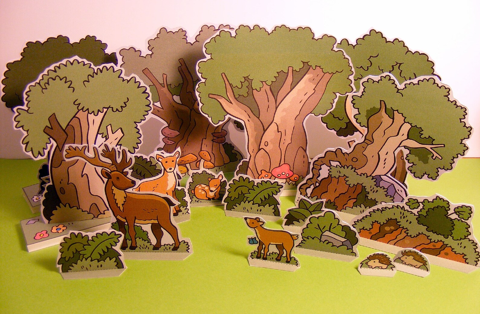 Medieval Village – the Forest – Cut Out Play Set - Etsy
