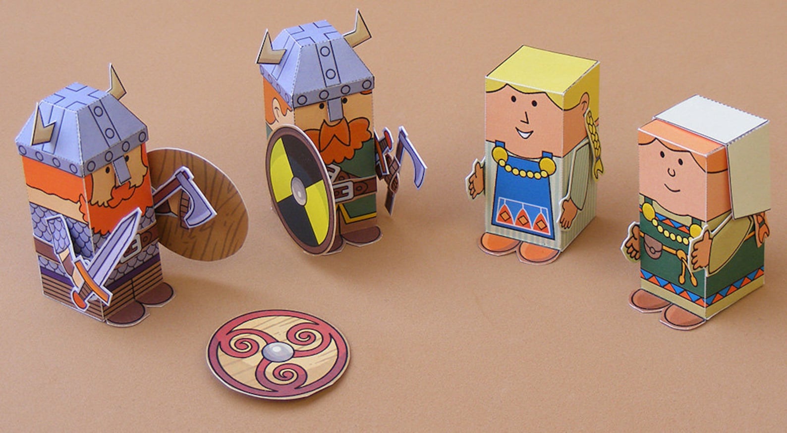 Vikings Minipeople Paper Toys. Cut, Assemble and Play. Instant Download ...