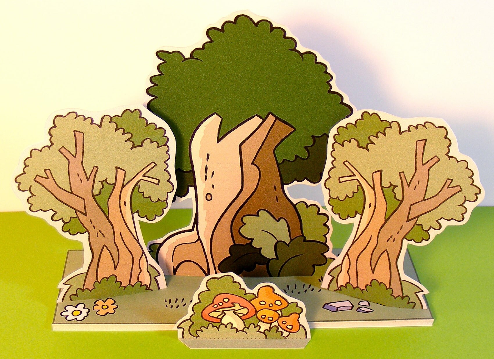 Medieval Village the Woodcutter Cut Out Play Set - Etsy