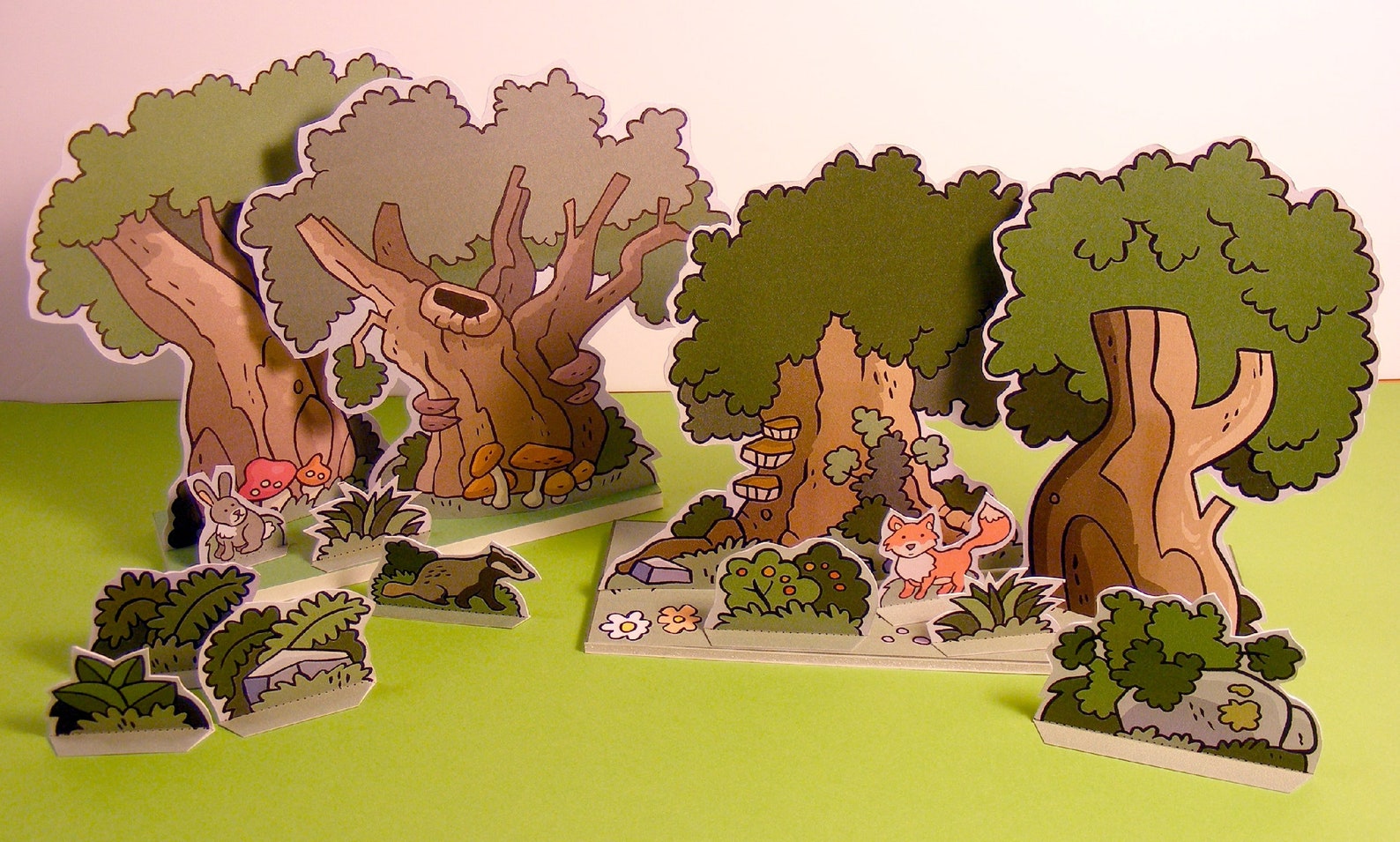 Medieval Village – the Forest – Cut Out Play Set - Etsy