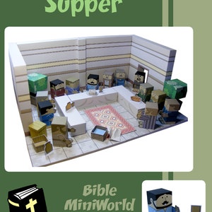 Bible Miniworld Paper Toys – the Last Supper. Instant Download - Etsy