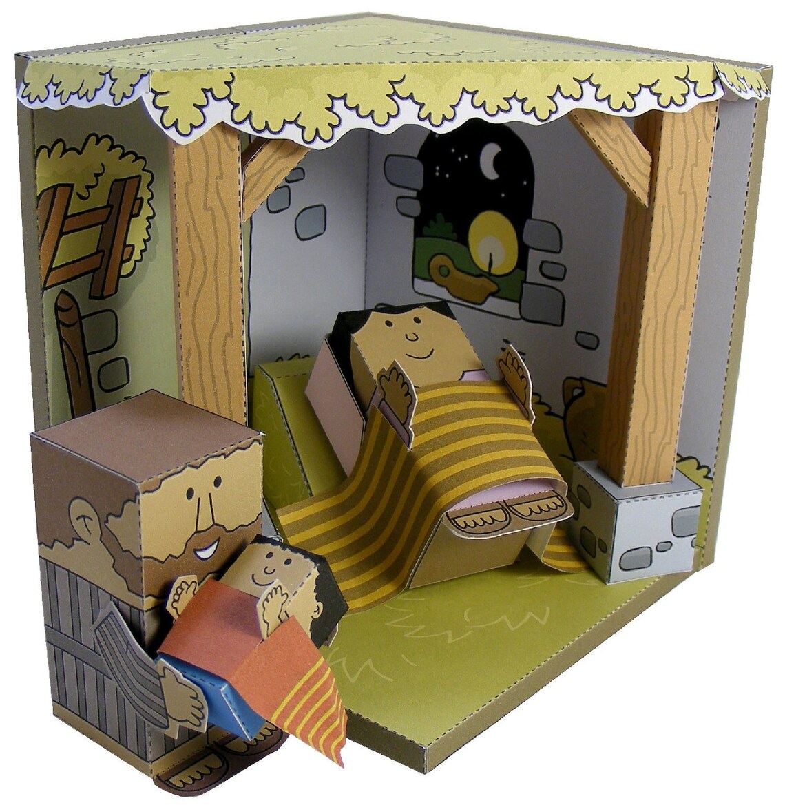 Bible Miniworld Paper Toys Mini Nativity Instant Download - Etsy