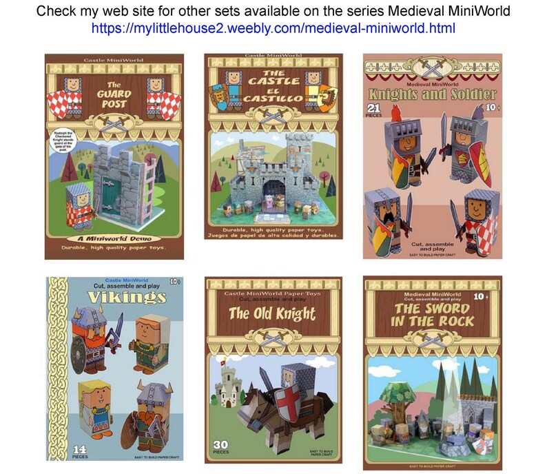Medieval Miniworld – the Village – Set 1 - Etsy