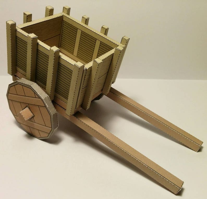 MINIWORLD PAPER TOYS Ox-cart Cut Assemble and Play. - Etsy