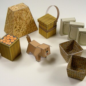 MINIWORLD PAPER TOYS – Ox-cart – Cut, Assemble and Play. Instant ...