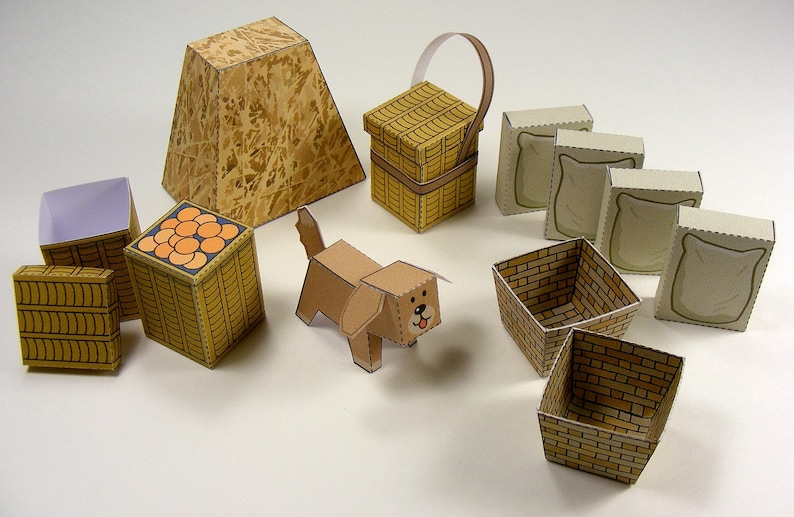 MINIWORLD PAPER TOYS Ox-cart Cut Assemble and Play. - Etsy