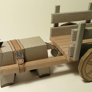 MINIWORLD PAPER TOYS – Donkey Cart – Cut, Assemble and Play. Instant ...