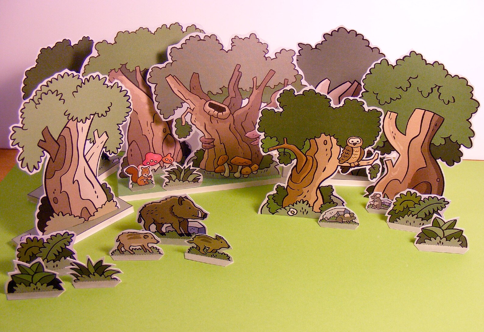 Medieval Village – the Forest – Cut Out Play Set - Etsy