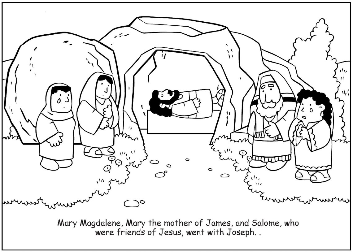 Easter Bible Coloring Pages Instant Download - Etsy