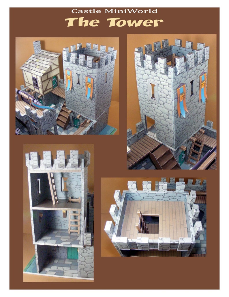 Castle Miniworld Paper Toys. Cut, Assemble and Play. Instant Download ...
