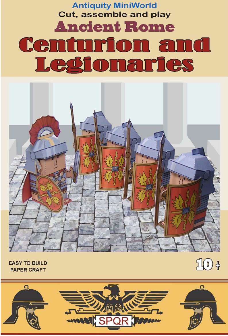 Antiquity Miniworld Paper Toys – Roman Soldiers - Cut, Assemble and ...