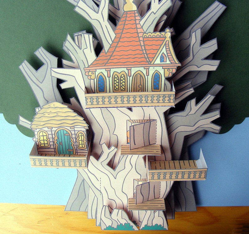 Built a Paper Tree House. Instant Download. - Etsy