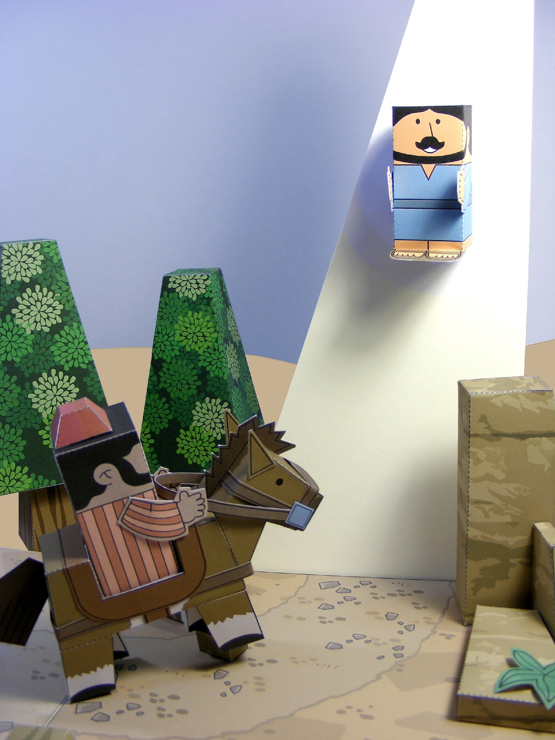 The Road to Damascus – Paul of Tarsus - Bible Miniworld Paper Toys ...