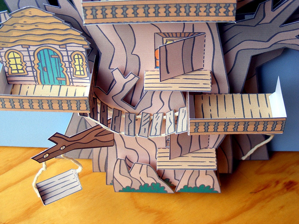 Built a Paper Tree House. Instant Download. - Etsy