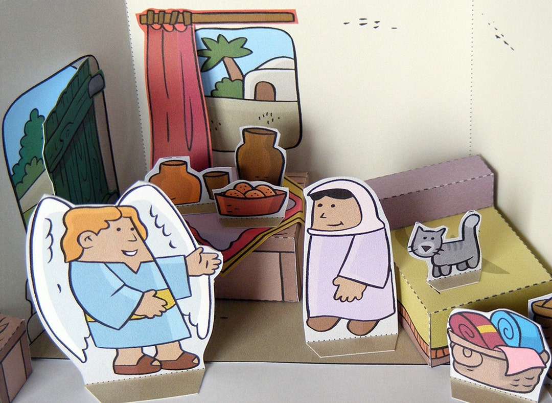 DIY Paper Christmas Dioramas, Christmas Paper Crafts, Nativity, Crèche ...