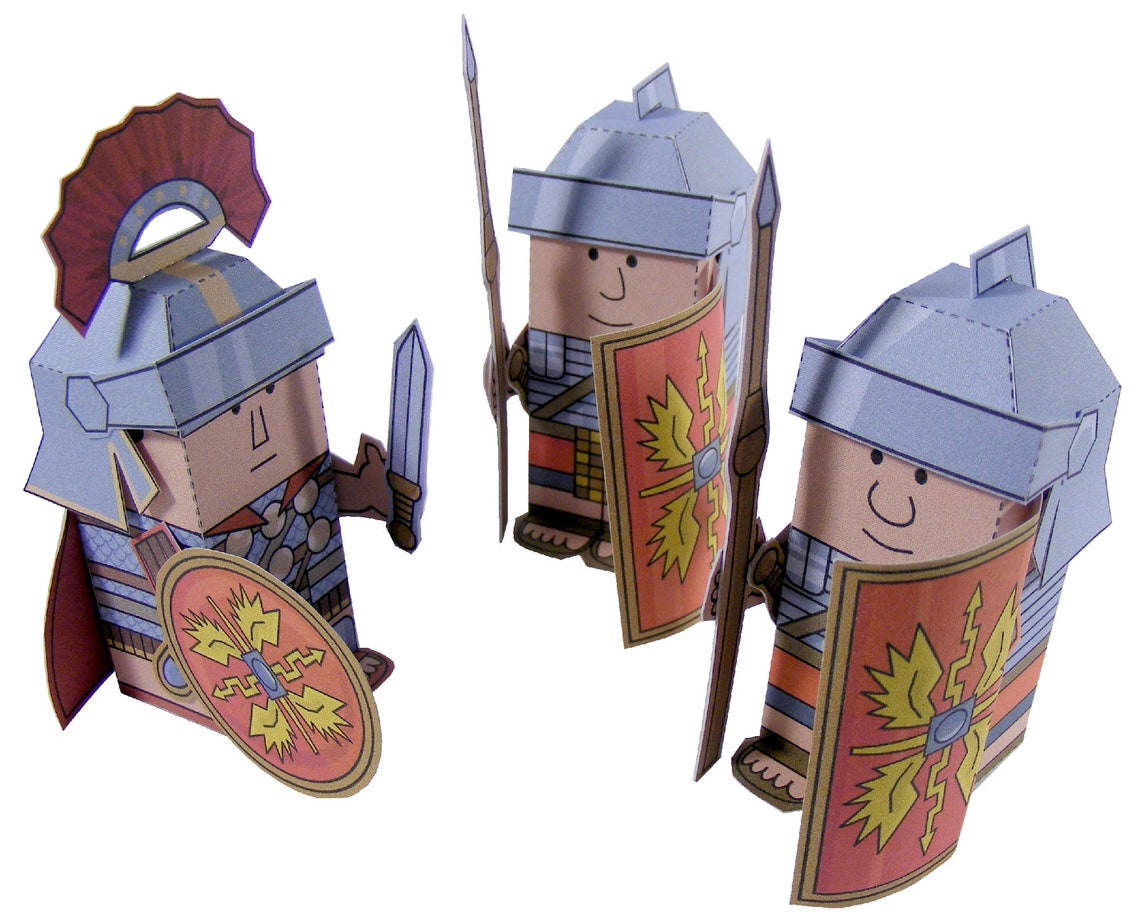 Antiquity Miniworld Paper Toys – Roman Soldiers - Cut, Assemble and ...