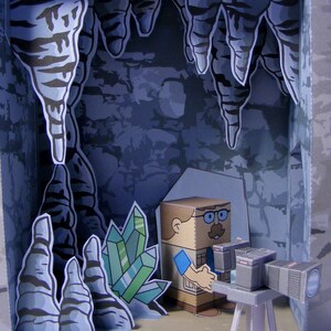 DINO MINIWORLD PAPERTOYS – the Waterfall – Cut, Assemble and Play ...