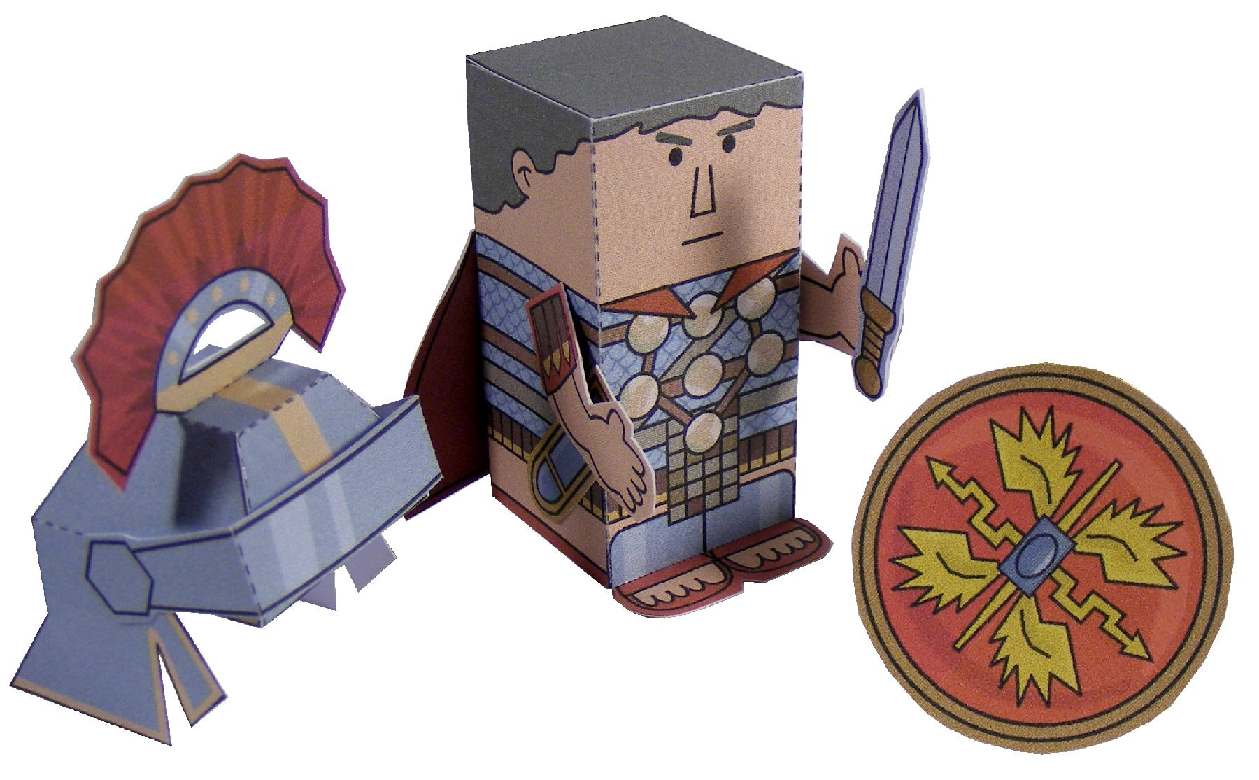 Antiquity Miniworld Paper Toys – Roman Soldiers - Cut, Assemble and ...
