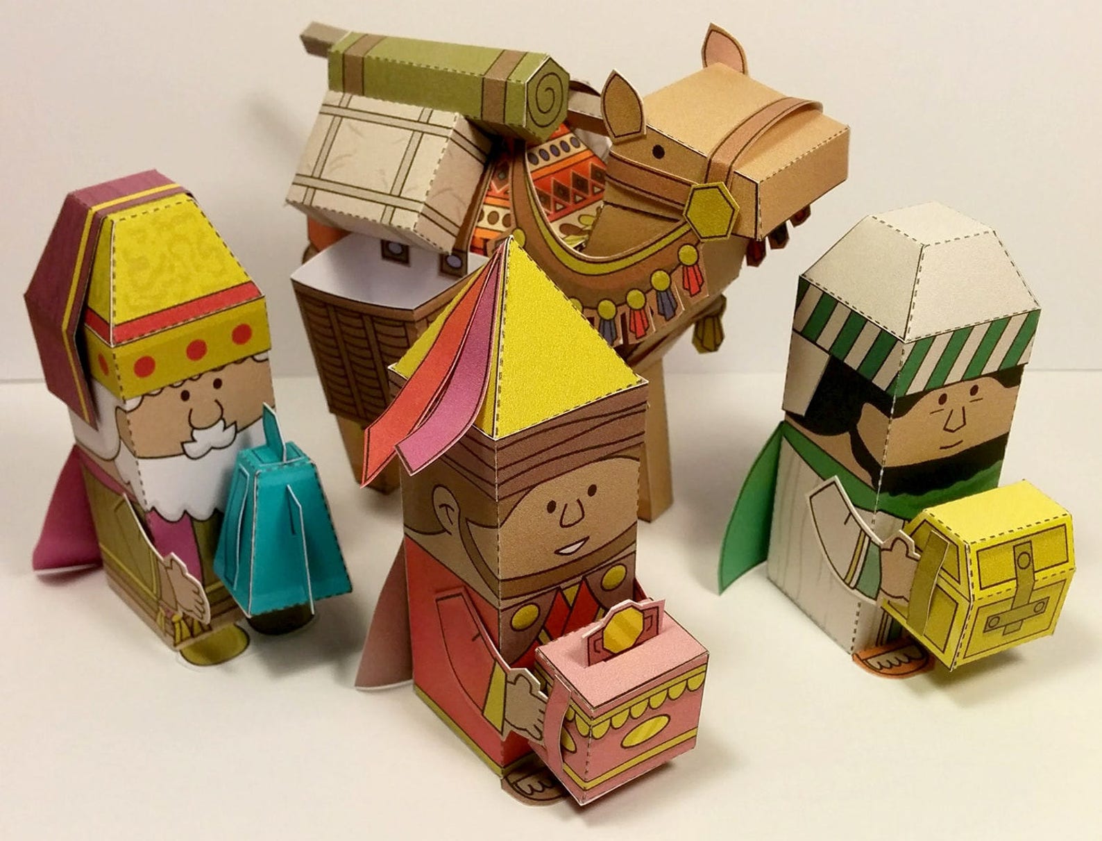 Bible Miniworld Paper Toys – Visit of the Wise Men - Cut, Assemble and ...