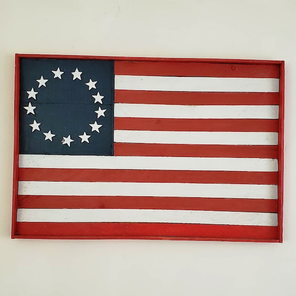 Wooden 13 Colonies Flag - Etsy