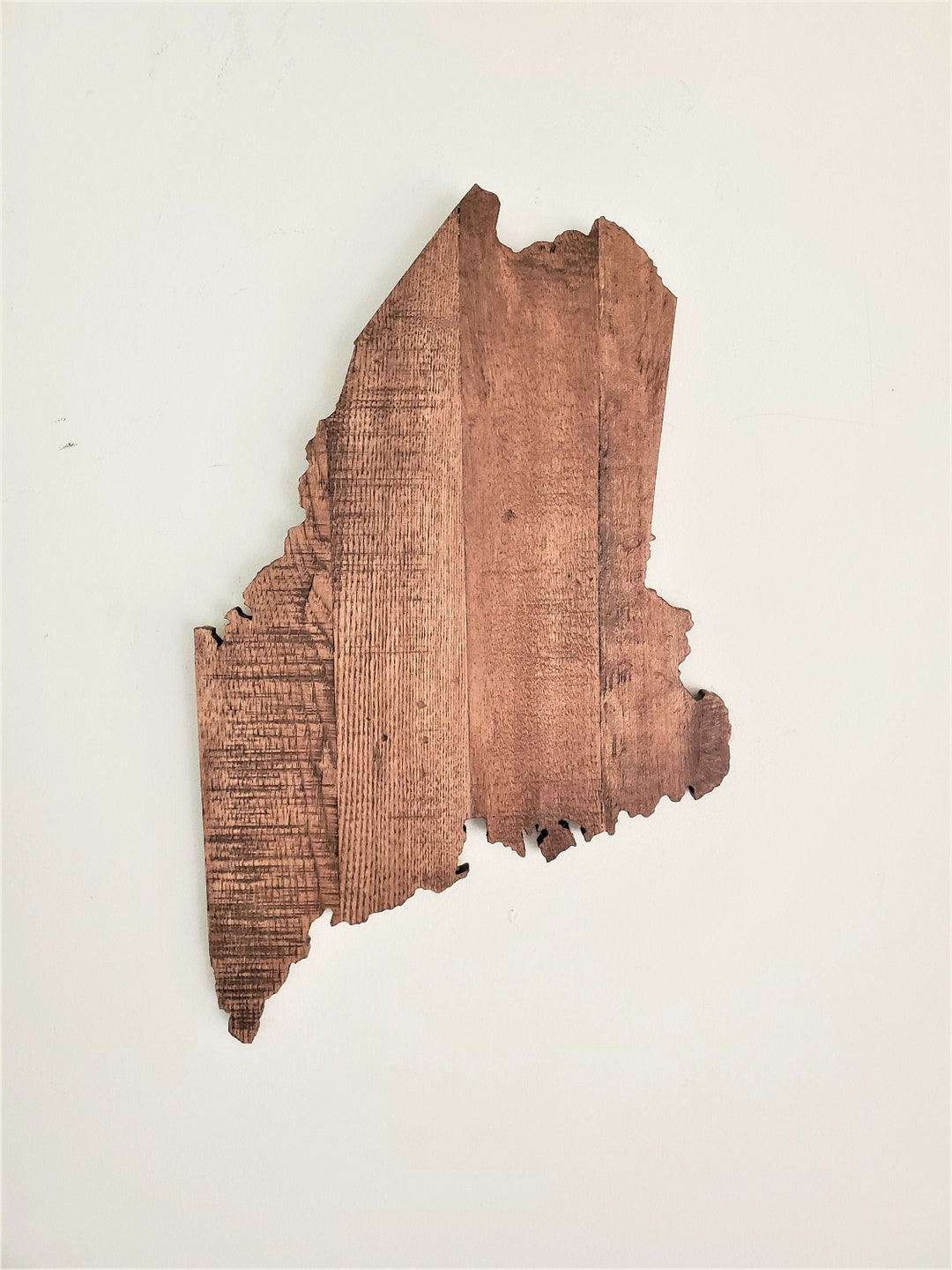 Nutmeg Wood Map of Maine State 16x10 Unframed Outline of WA - Etsy