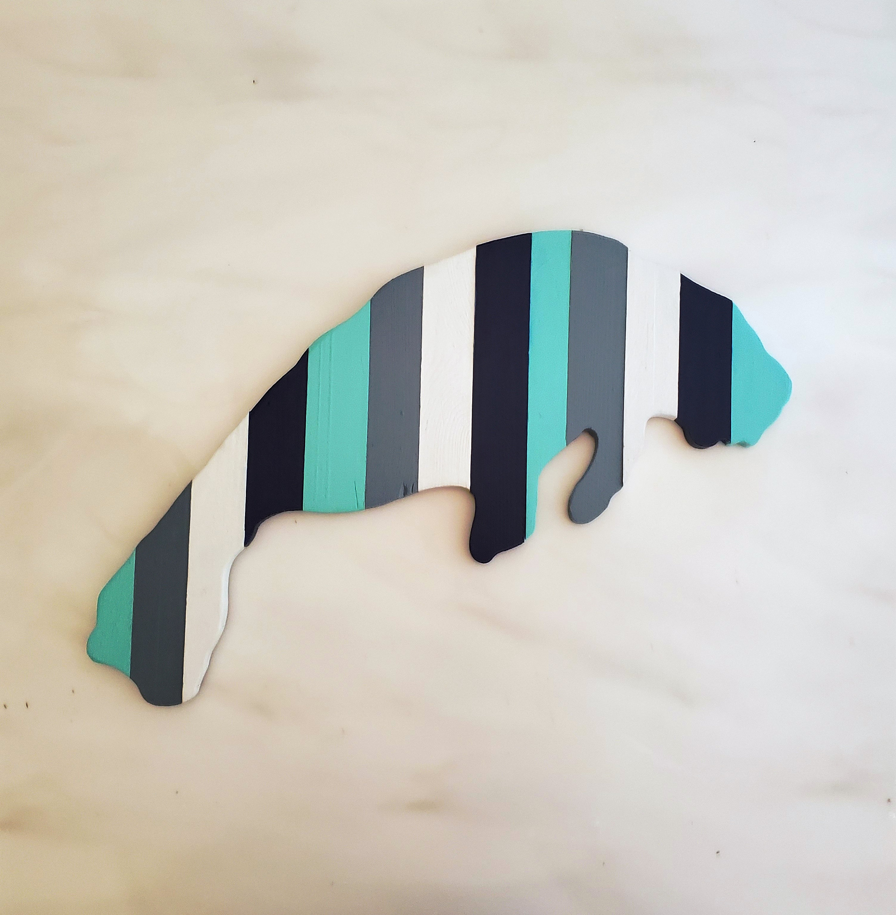 Celebrate Marine Life and Legally Protected Animals Wood Manatee 24x11 ...