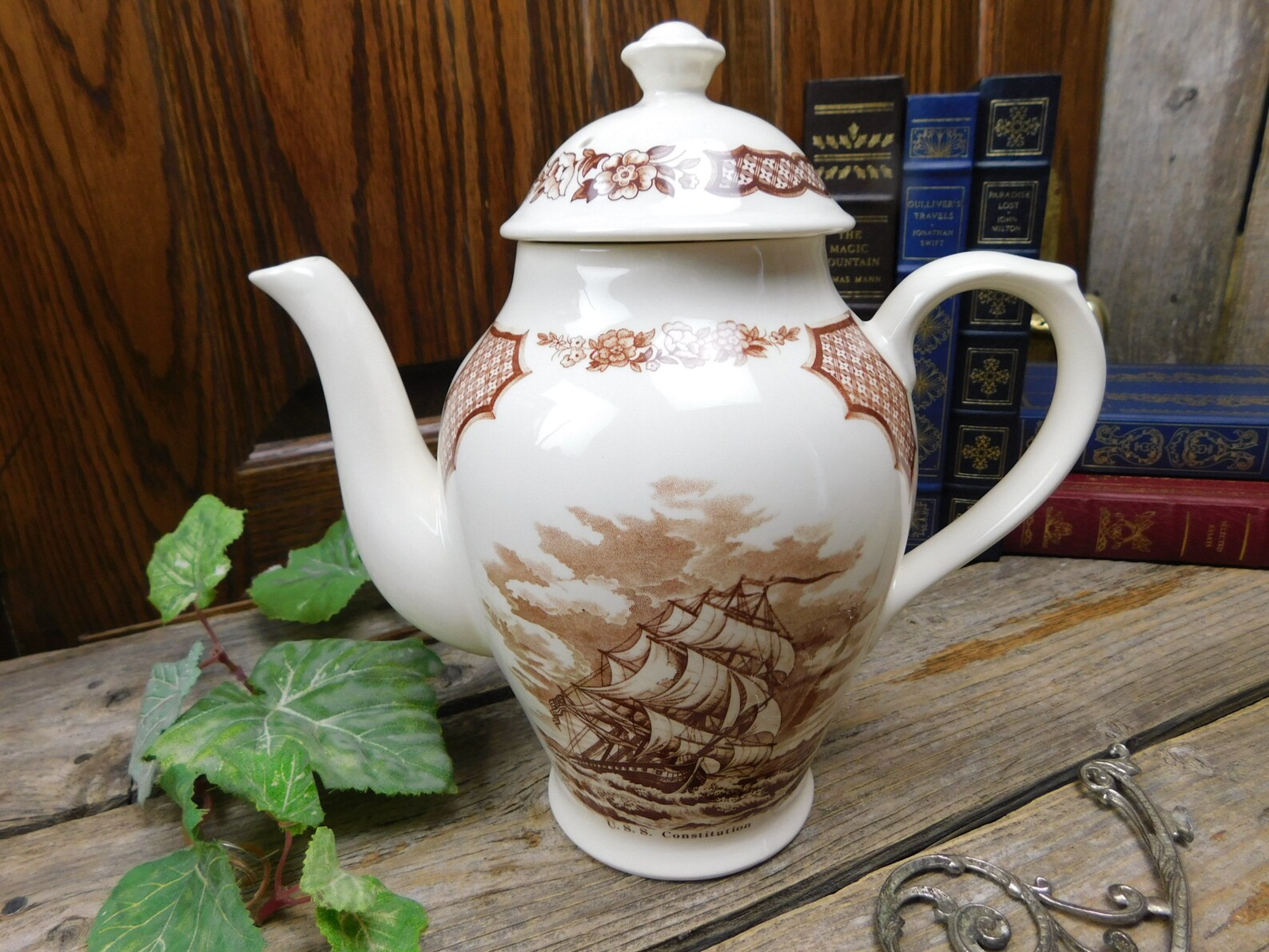 Vintage Alfred Meakin Fair Winds Coffee Pot U. S. S. - Etsy