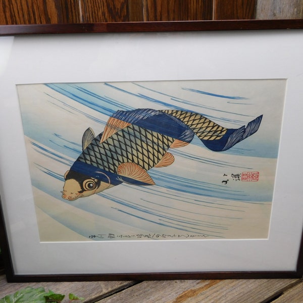 Koi Fish Ink Painting - Etsy