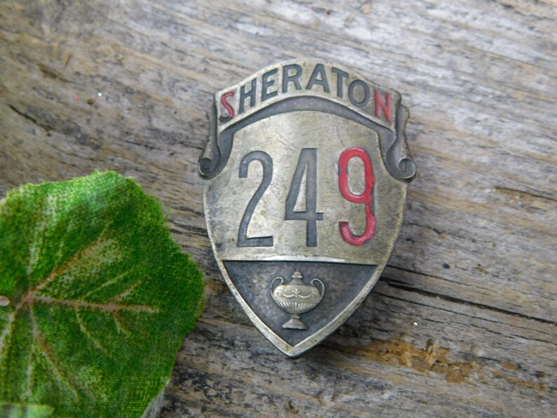 Vintage Sheraton Hotel Employee ID Badge 249 | Etsy