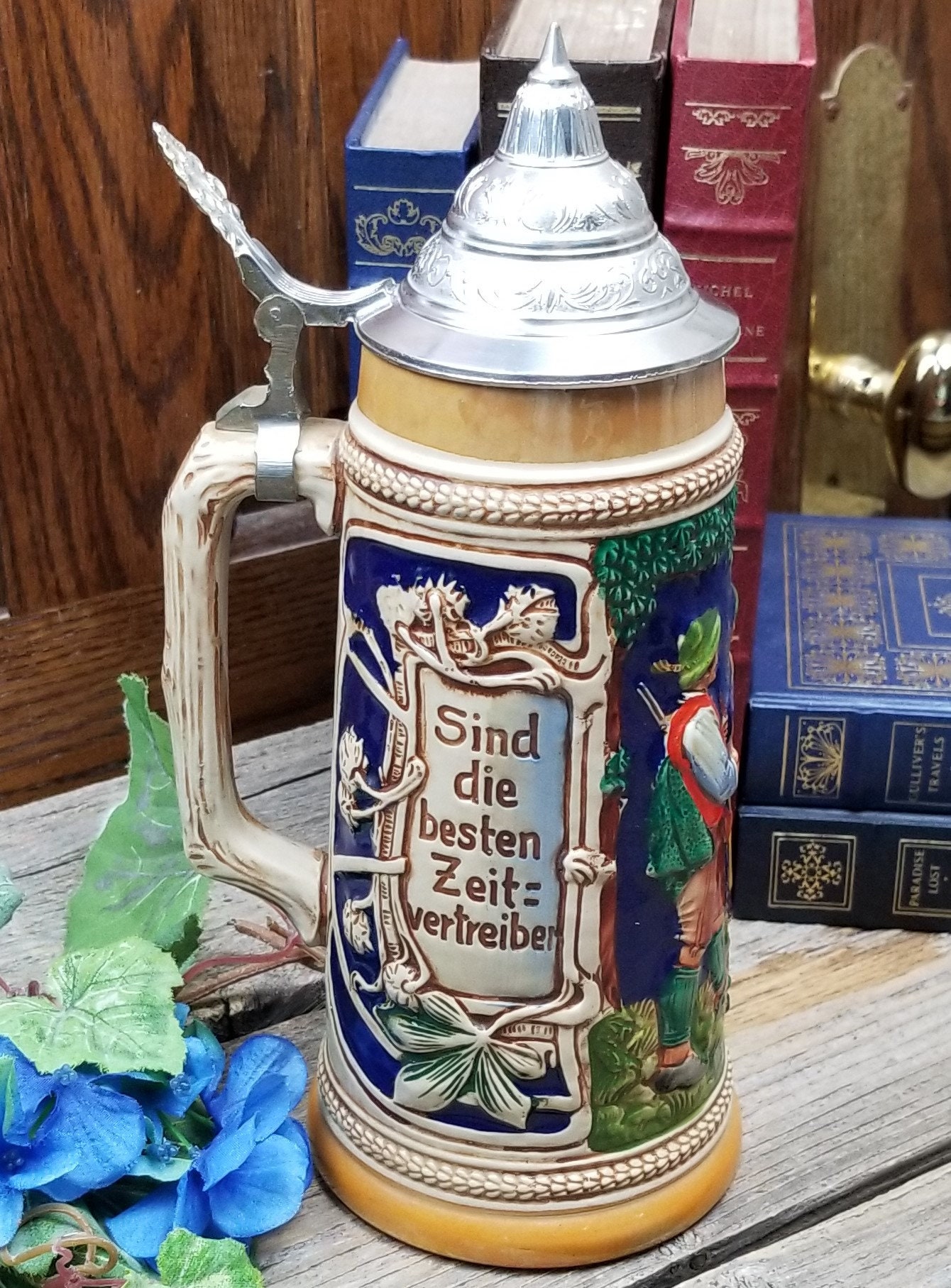 Vintage Gerz German Beer Stein Germany DBGM Forest Scene - Etsy