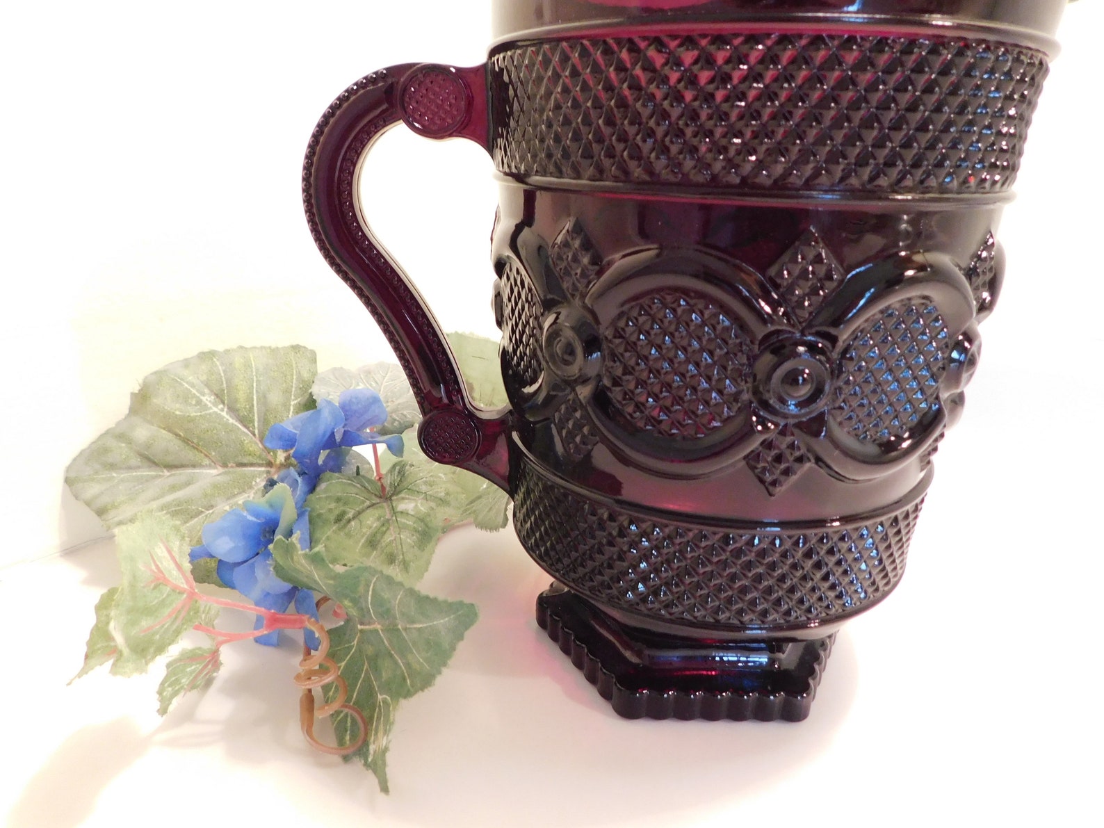 Vintage Avon Cape Cod Ruby Pitcher - Etsy