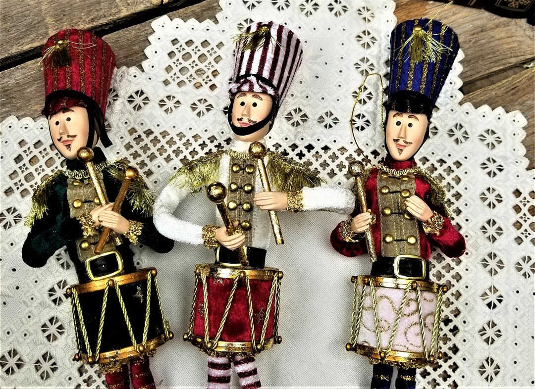 Mark Roberts Collection Set 0f 3 Drummer Hanging Ornaments or Shelf ...