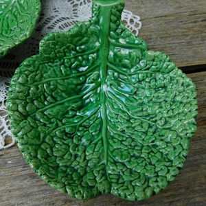On Sale......set of 2 Handmade Cabbage Leaf Condiments Bowls - Etsy