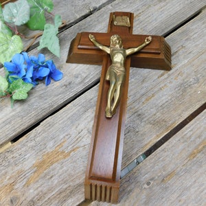 Antique Wooden Divinity Last Rites Catholic Cross - Etsy