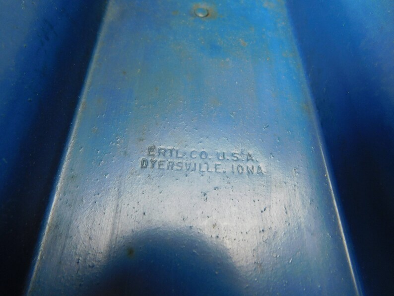 Vintage Mid Century Toy Blue Metal Farm Trailer ERTL Co | Etsy