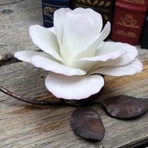 Boehm Peace Rose FR1 Porcelain and Bronze Sculpture England - Etsy