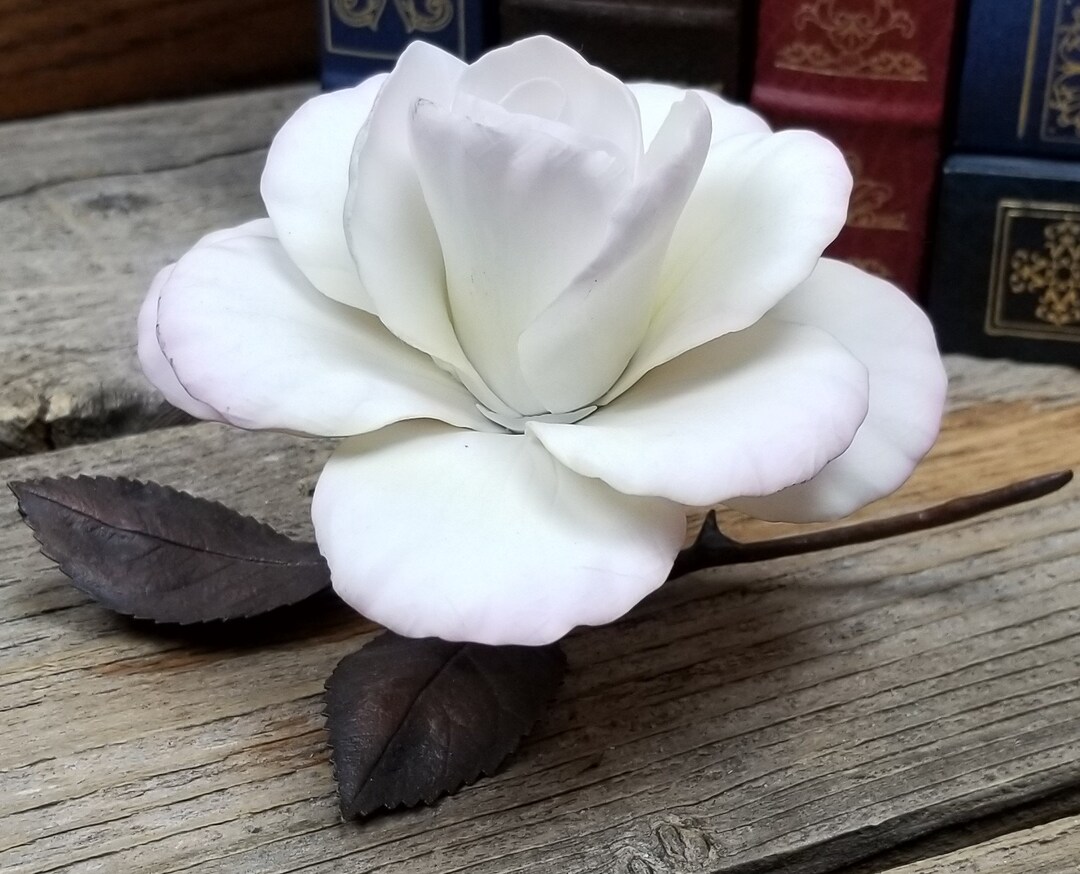 Boehm Peace Rose FR1 Porcelain and Bronze Sculpture England - Etsy