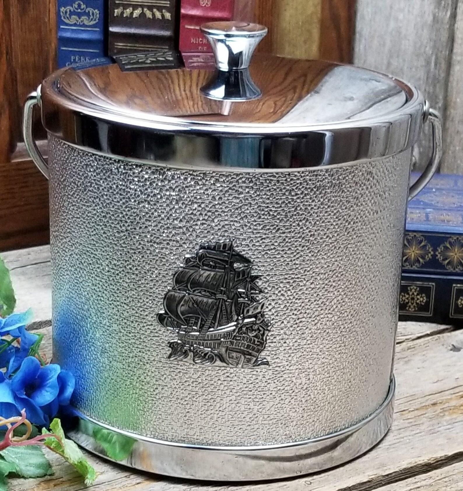 Mid Century Mid Century Modern Chrome Ice Bucket Vintage | Etsy