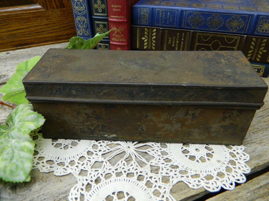 Antique Vintage Metal Hardware Box - Etsy