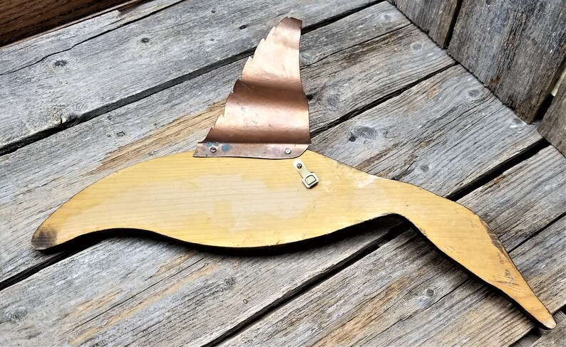 Mid Century Wood and Copper Flying Ducks Wall Decor Vintage | Etsy