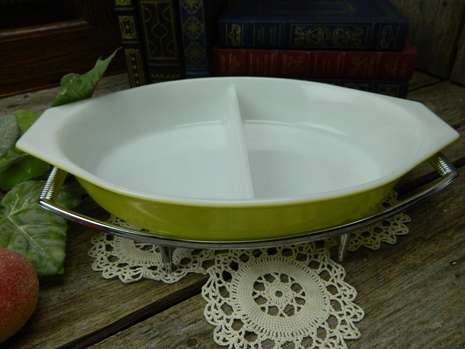 Vintage Mid Century Primary Yellow Pyrex Divided Serving Dish - Etsy