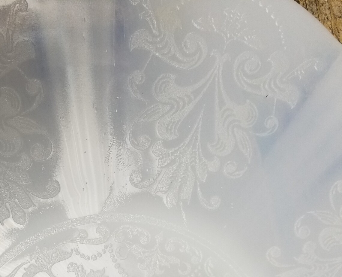 Monax Translucent White Depression Glass American Sweetheart - Etsy